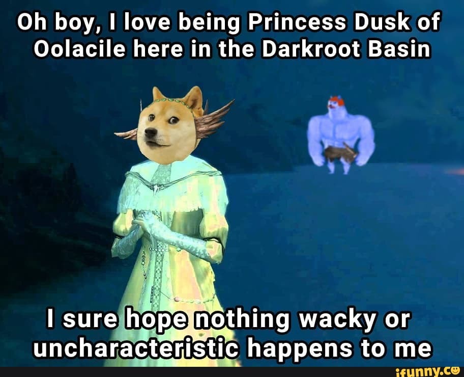 Oh boy, I love being Princess Dusk of Oolacile here in the Darkroot ...