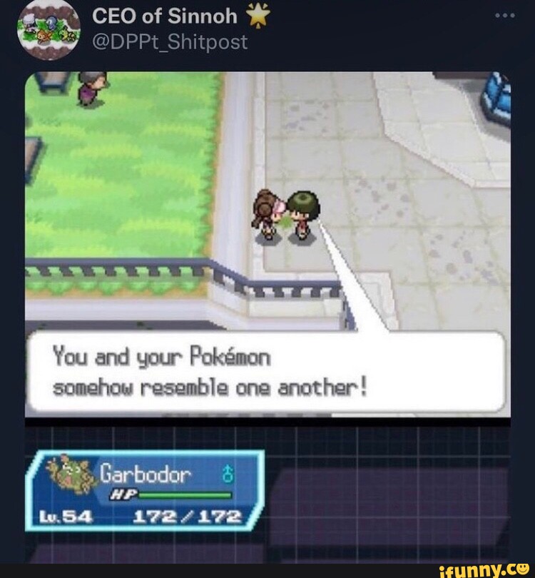 CEO of Sinnoh @DPPt_Shitpost You and your Pokémon somehow resemble one ...