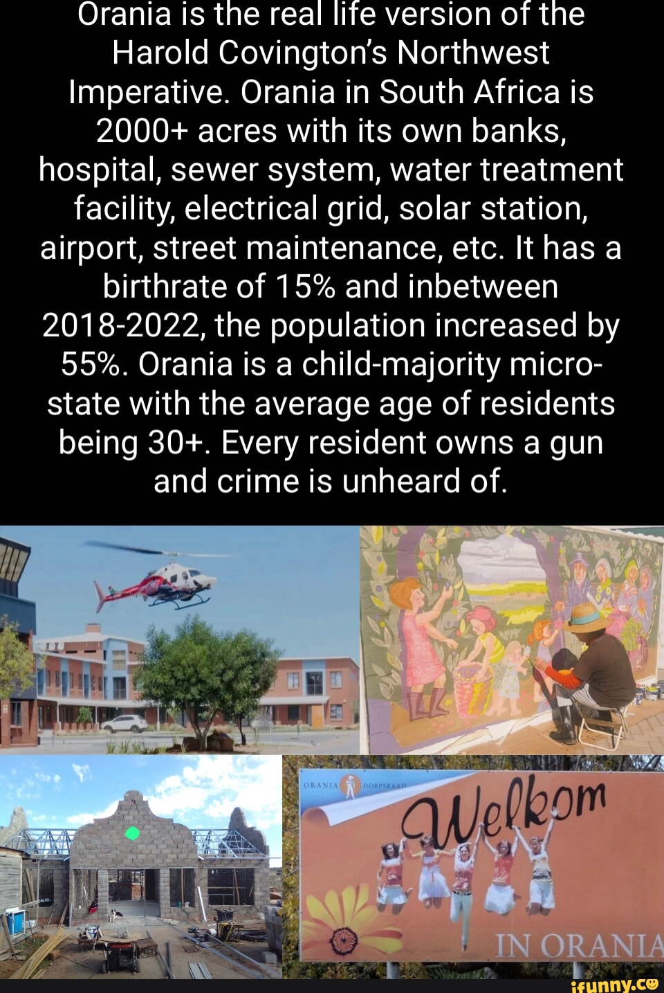 Orania is the real life version of the Harold Covington's Northwest ...