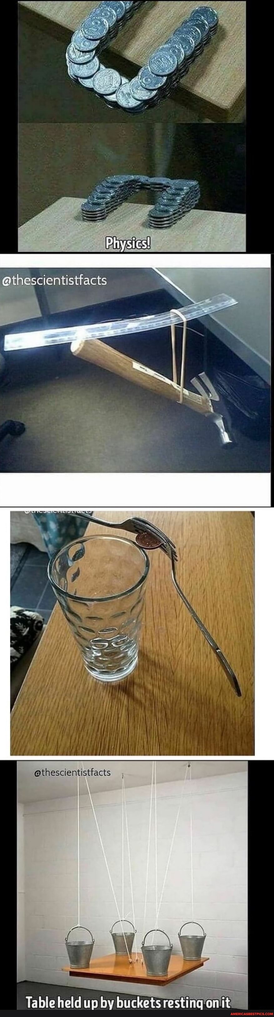 Athescientistfacts Table held up by buckets resting onit - America’s ...