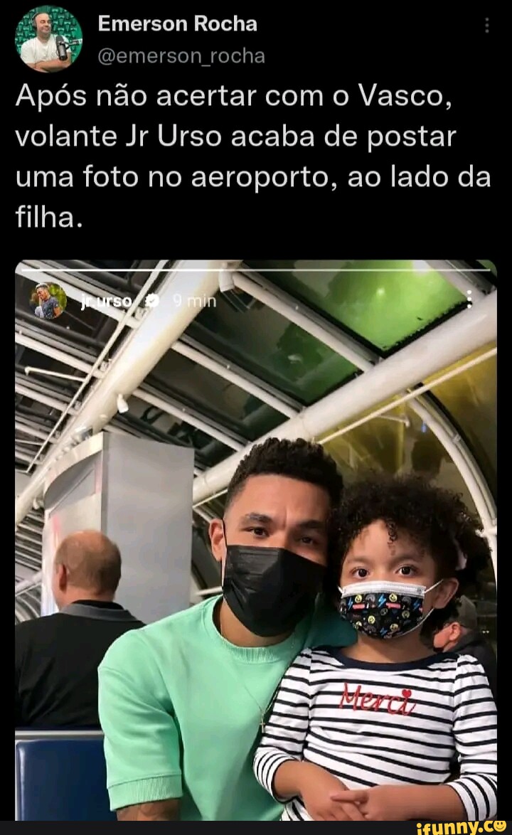 Emerson Rocha (emerson rocha Após não acertar com o Vasco, volante Jr Urso acaba de postar uma ...
