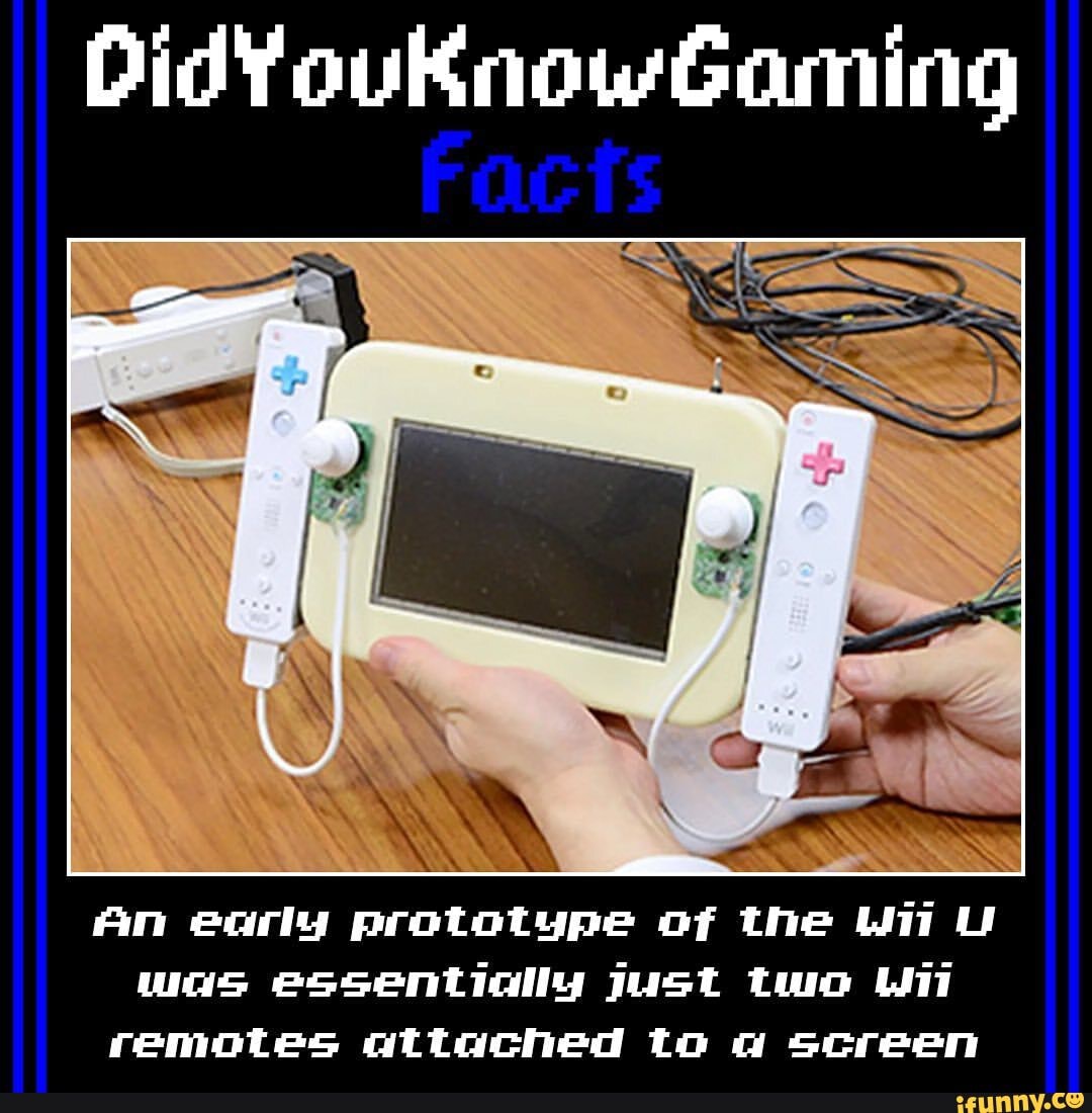 DidYouKnowGaming An early prototype of the Wii *Ssentialy just two Wii ...