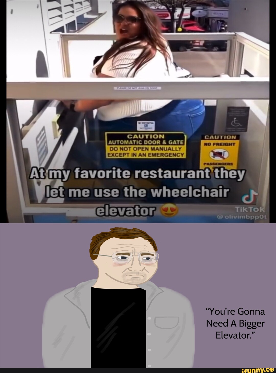 VA I CAUTION CAUTION AUTOMATIC DOOR & GATE DO NOT OPEN MANUALLY EXCEPT ...