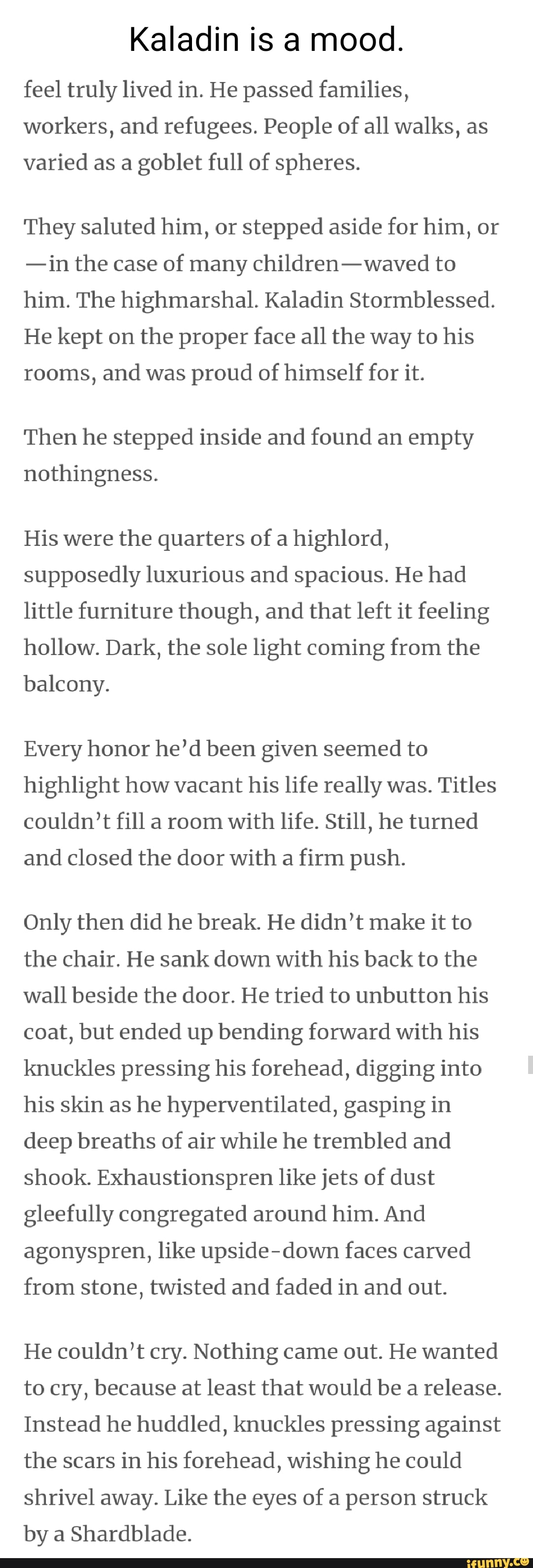 Kaladin memes. Best Collection of funny Kaladin pictures on iFunny