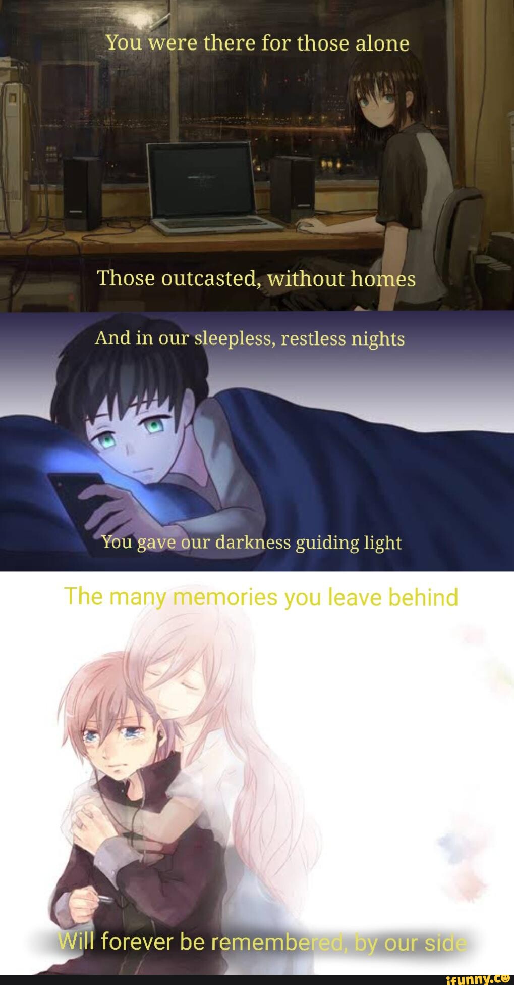 A goodbye poem for the sub - You were there for those alone Those ...