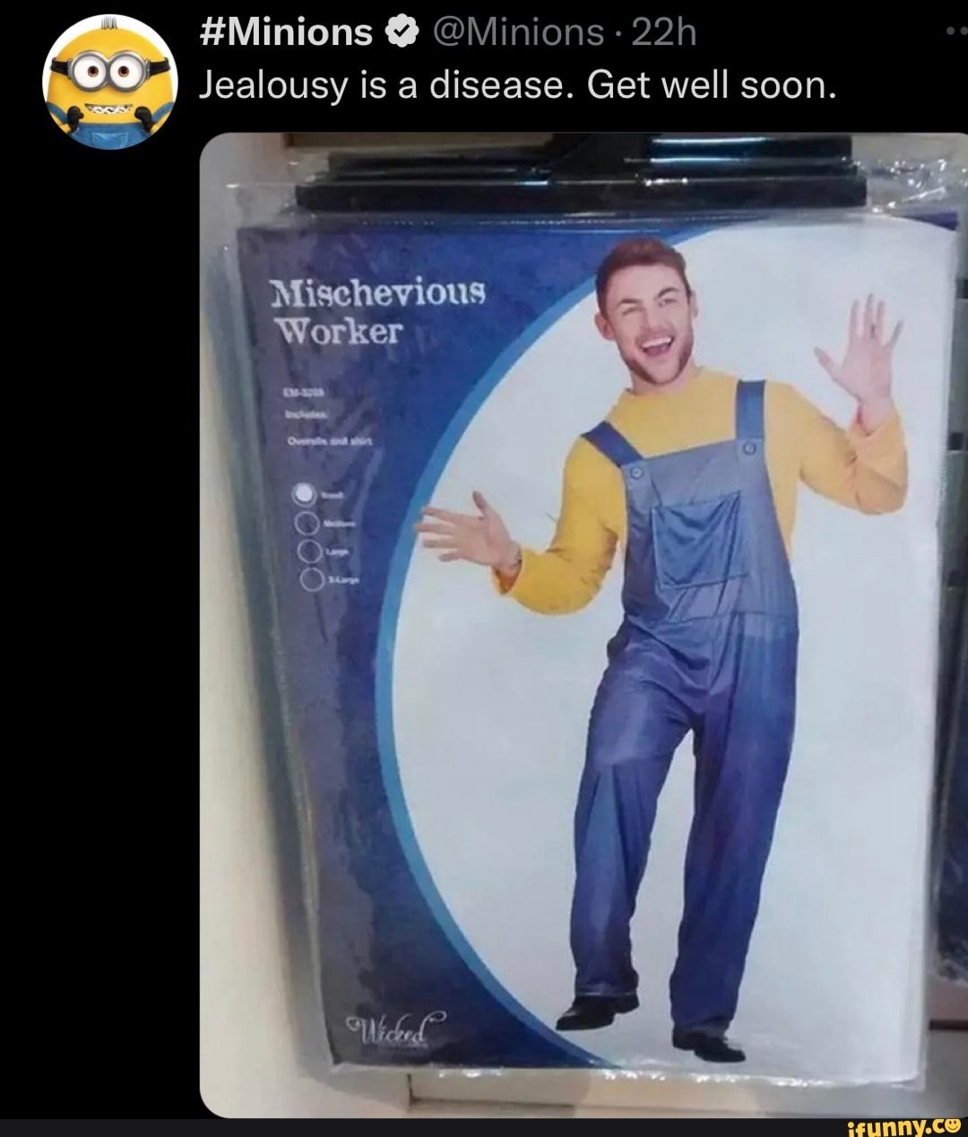 #Minions @ @Minions Jealousy is a disease. Get well soon. Mischevious ...