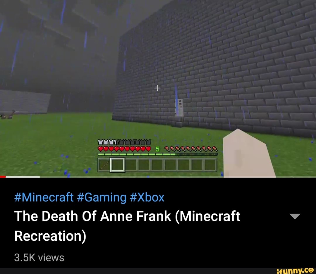 The Death Of Anne Frank (Minecraft - iFunny