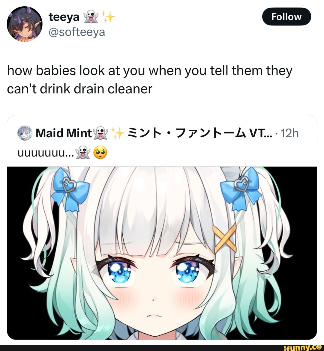 Teeya @softeeya how babies look at you when you tell them they can't ...