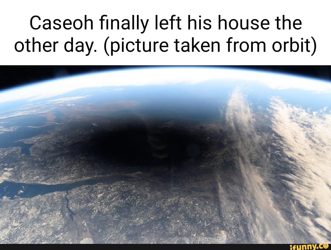 Caseoh finally left his house the other day. (picture taken from orbit ...