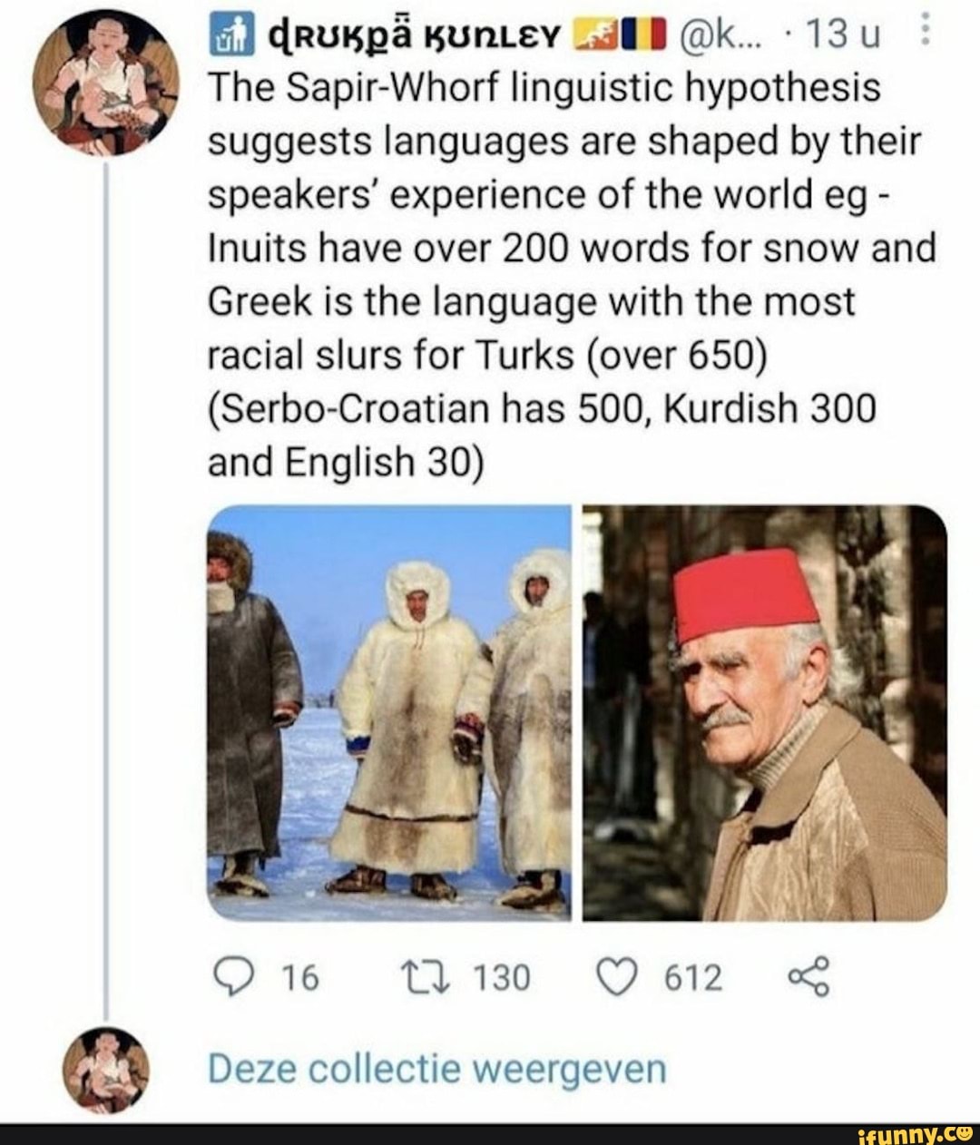 @k... 13 The Sapir-Whorf linguistic hypothesis suggests languages are ...