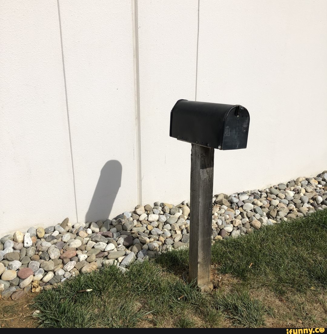 The mailbox outside my office is wildly inappropriate in the morning ...