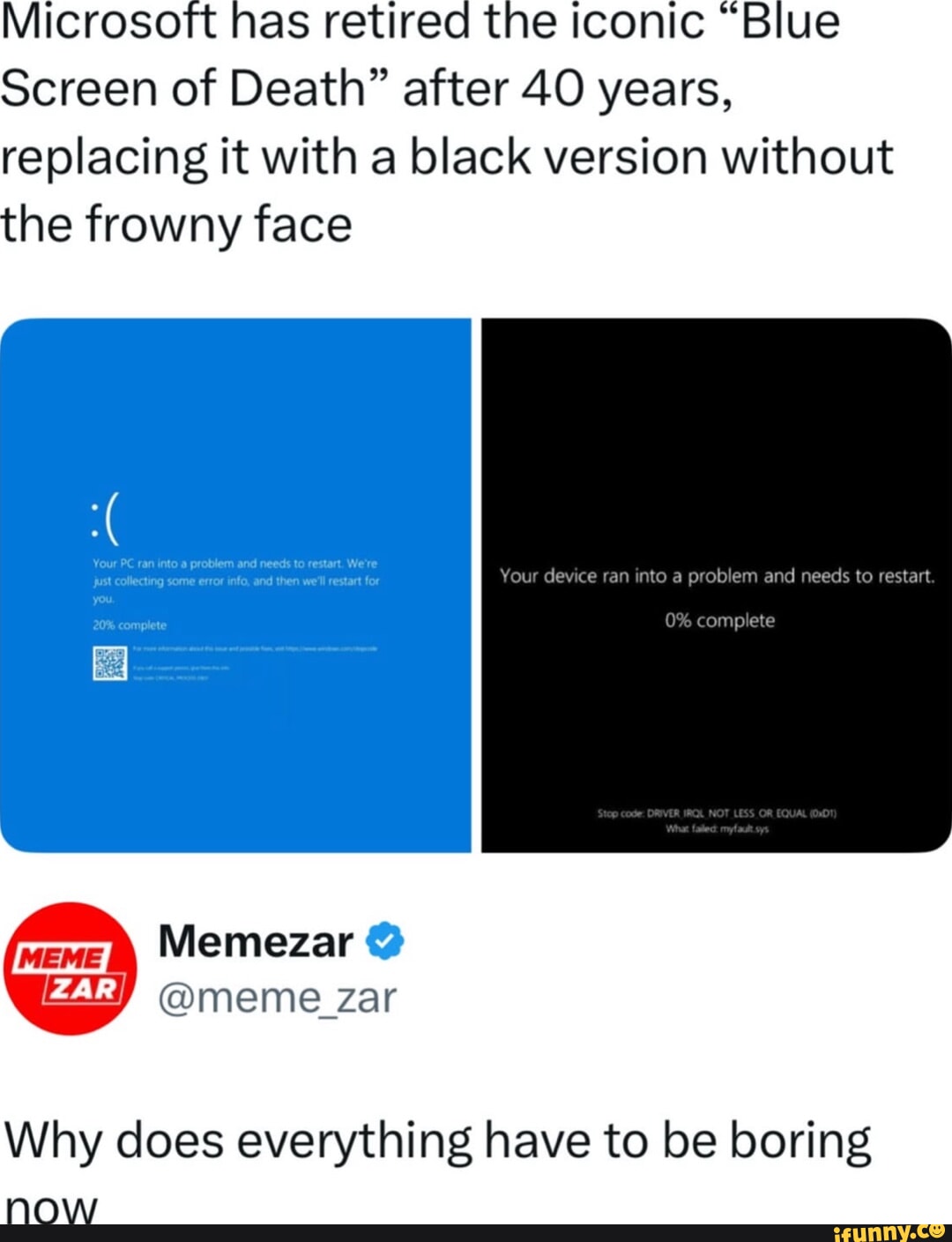 Microsoft has retired the iconic "Blue Screen of Death" after 40 years ...