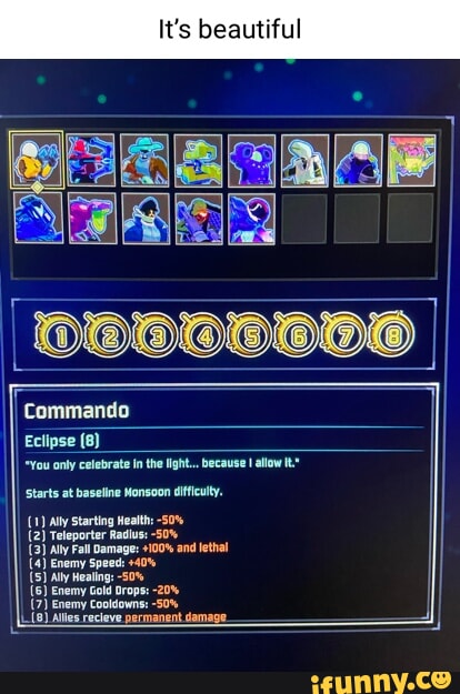 It's beautiful Commando Eclipse (8) 'You only celebrate in the light ...