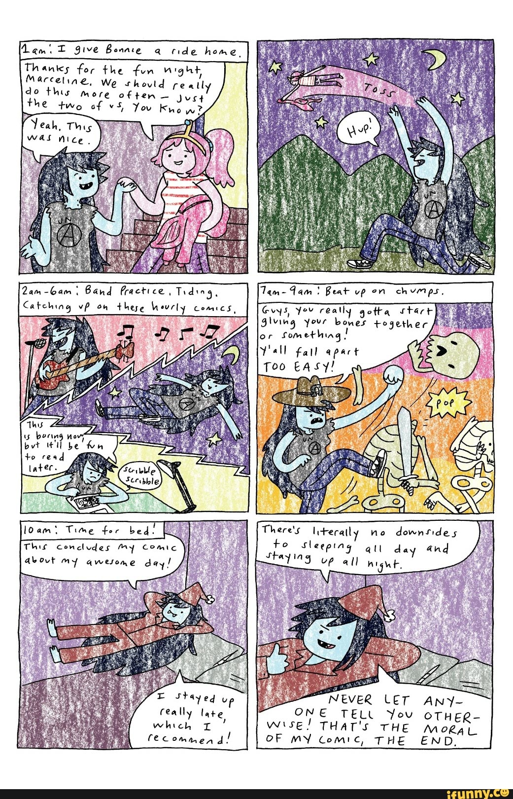 Lam © Give Bonnie A Ride Home Thanks For The Fun Might Marceline We Shovld Really Do This