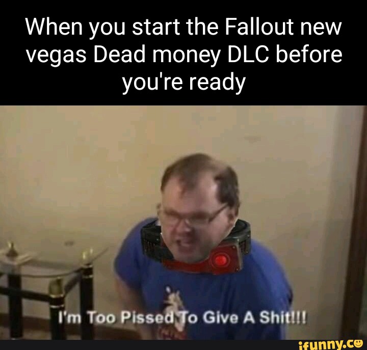 When you start the Fallout new vegas Dead money DLC before you're ready ...