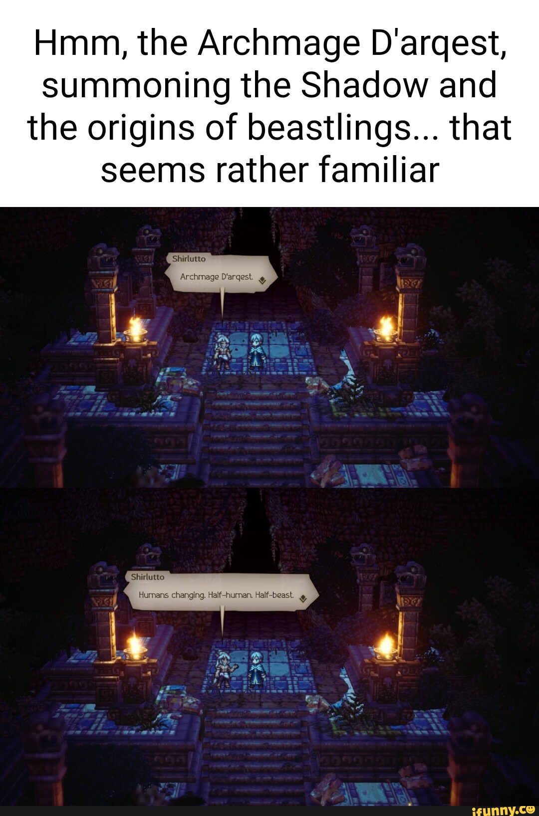 Hmm, the Archmage D'argest, summoning the Shadow and the origins of ...