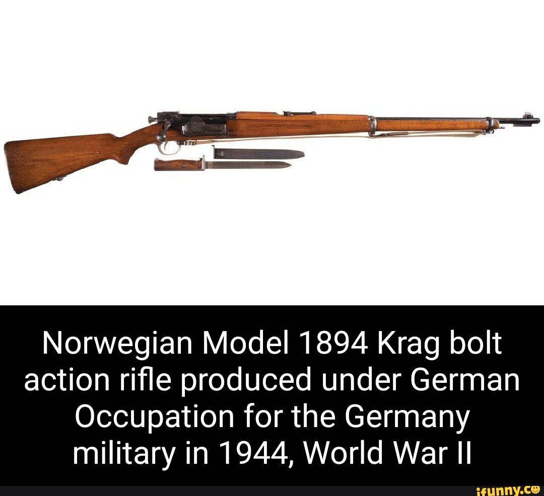 Norwegian Model 1894 Krag bolt action rifle produced under German ...