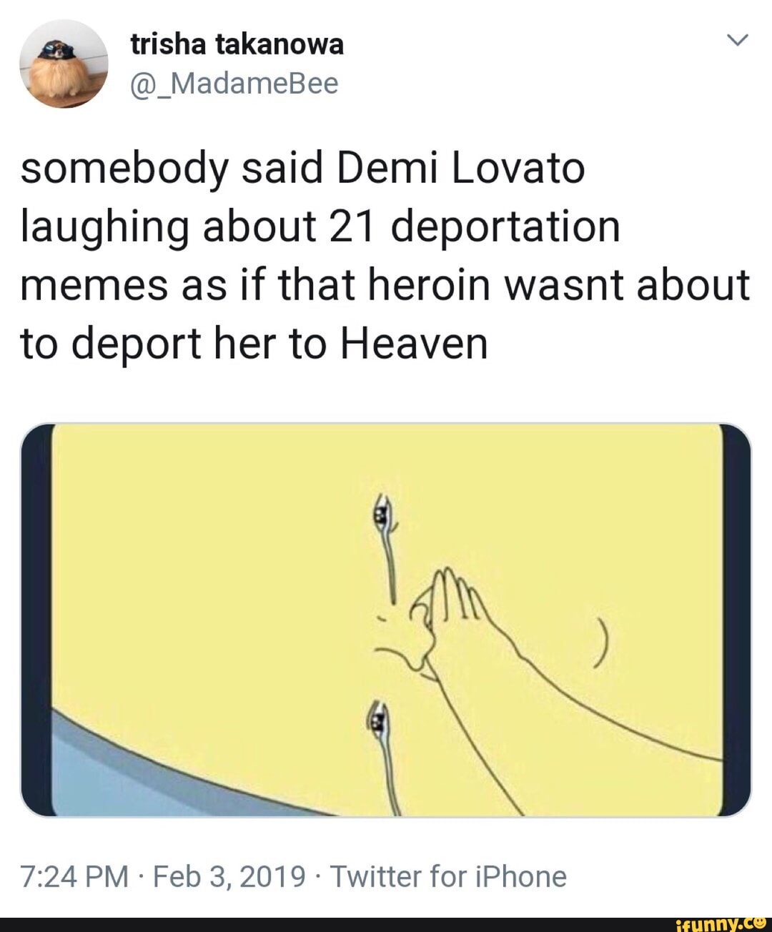 Somebody said Demi Lovato laughing about 21 deportation memes as if ...