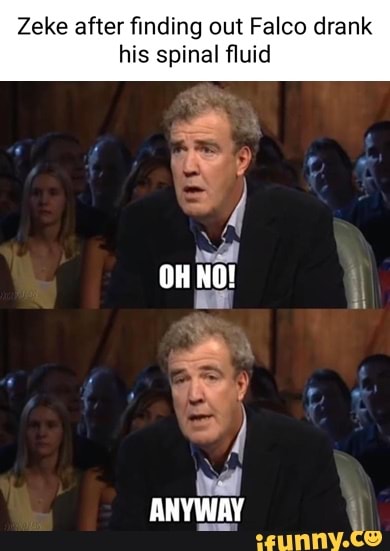 Zeke after finding out Falco drank his spinal fluid OHNO! ANYWAY - iFunny