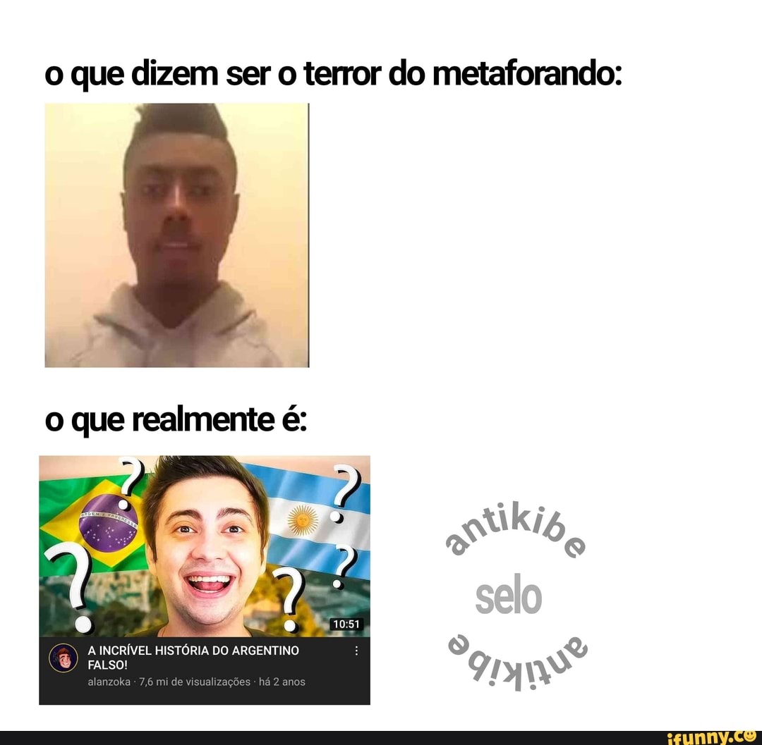 O que dizem ser o terror do metaforando: o que realmente é: A INCRÍVEL ...