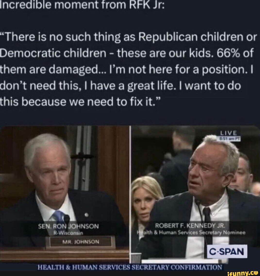Incredible moment from RFK Jr: "There is no such thing as Republican ...