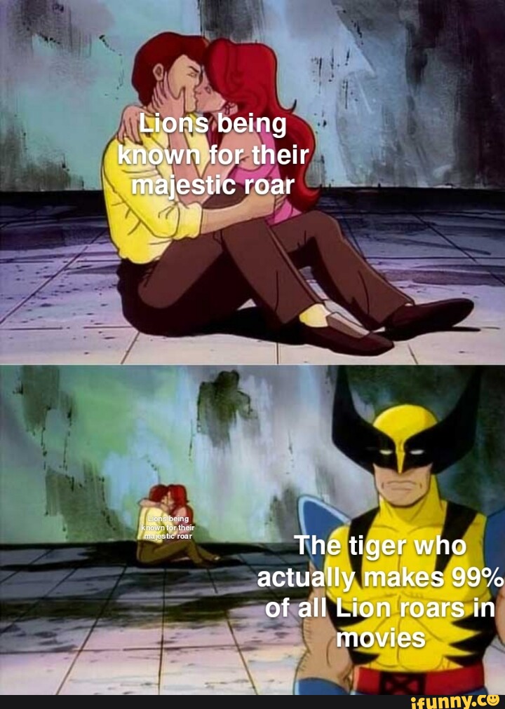 Lions being known for their majestic roar LA\ The tiger who actually ...