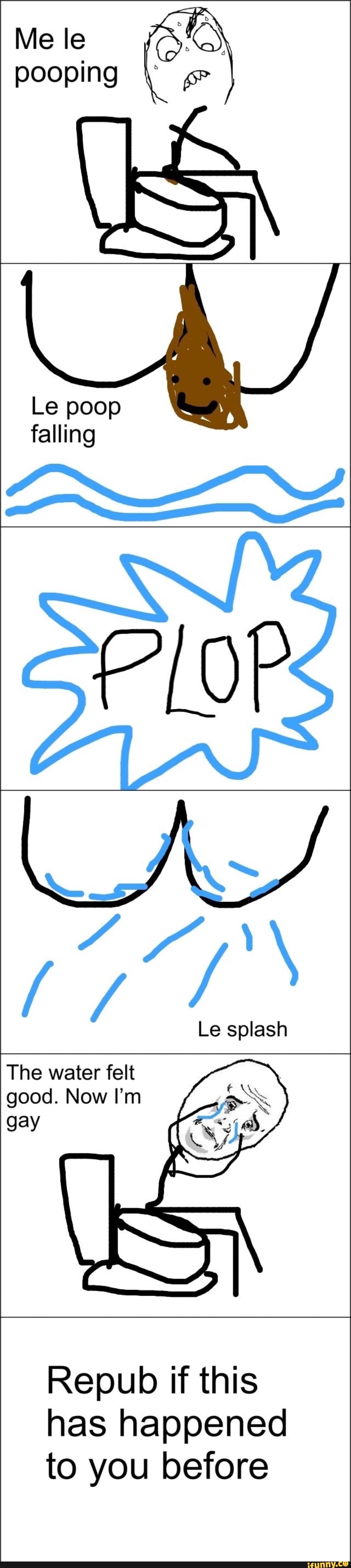 Pooping Le poop falling - iFunny