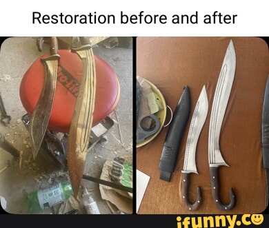 Restoration before and after - iFunny