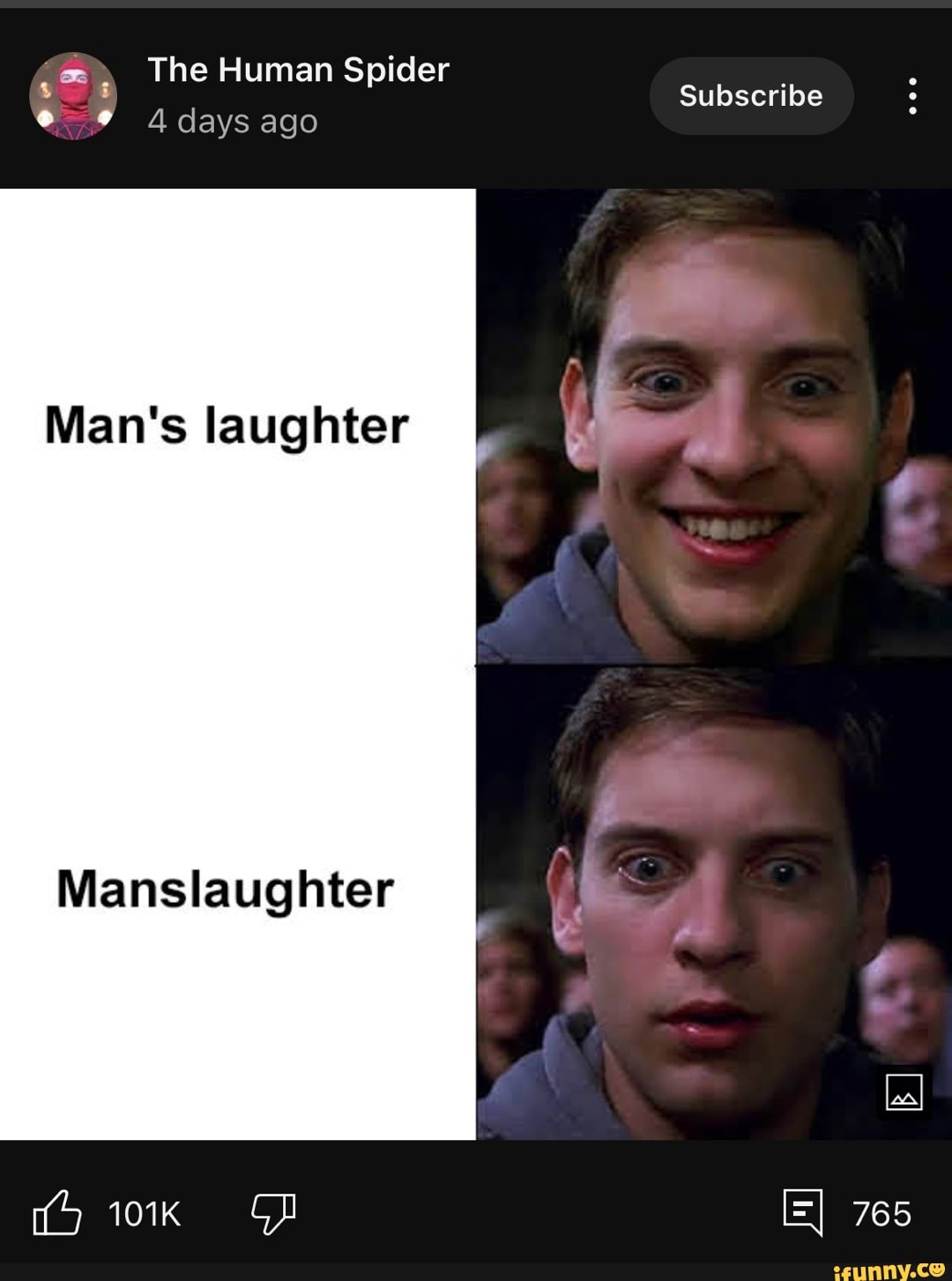 The Human Spider 4 days ago Subscribe Man's laughter I Manslaughter I ...