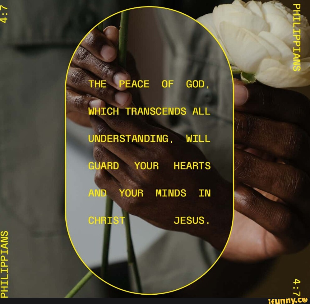 PHILIPPIANS THE PEACE OF GOD. WHICR TRANSCENDS ALL UNDERSTANDING, WILL ...