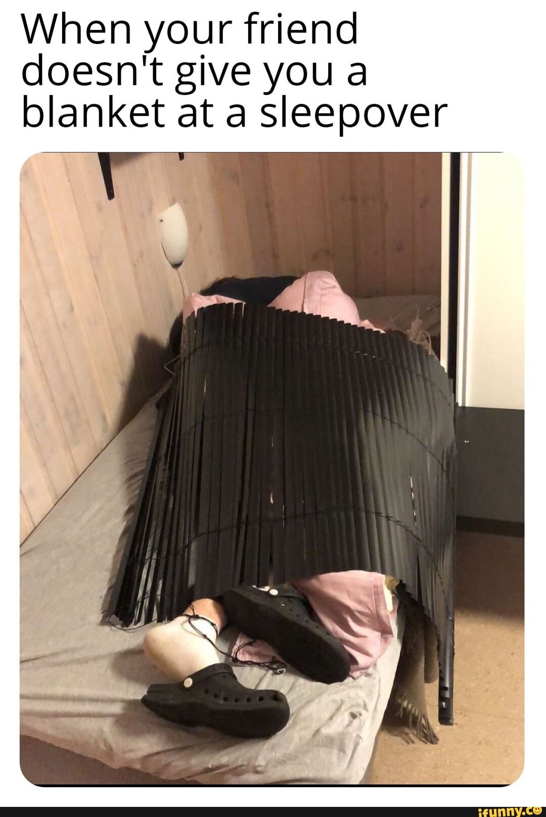 When Your Friend Doesnt Give You A Blanket Meme
