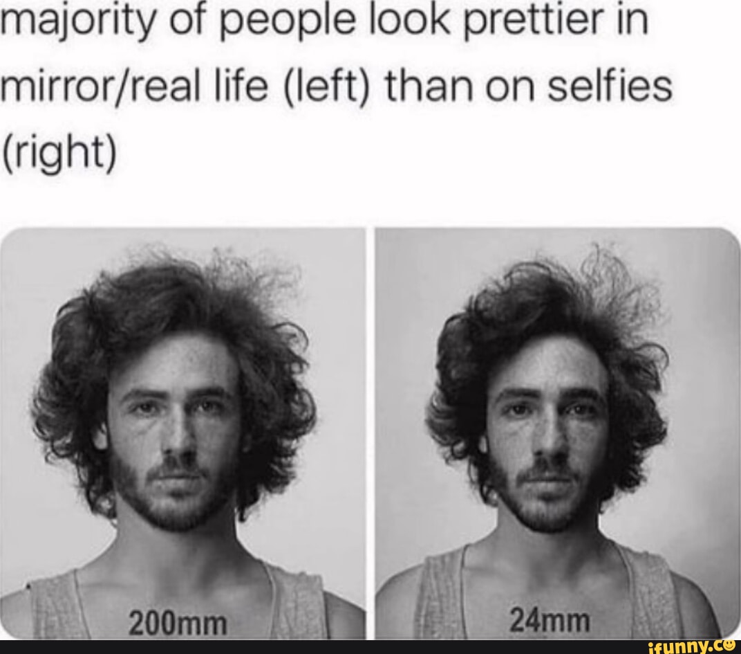 Majority of people look prettier In life (left) than on selfies (right ...