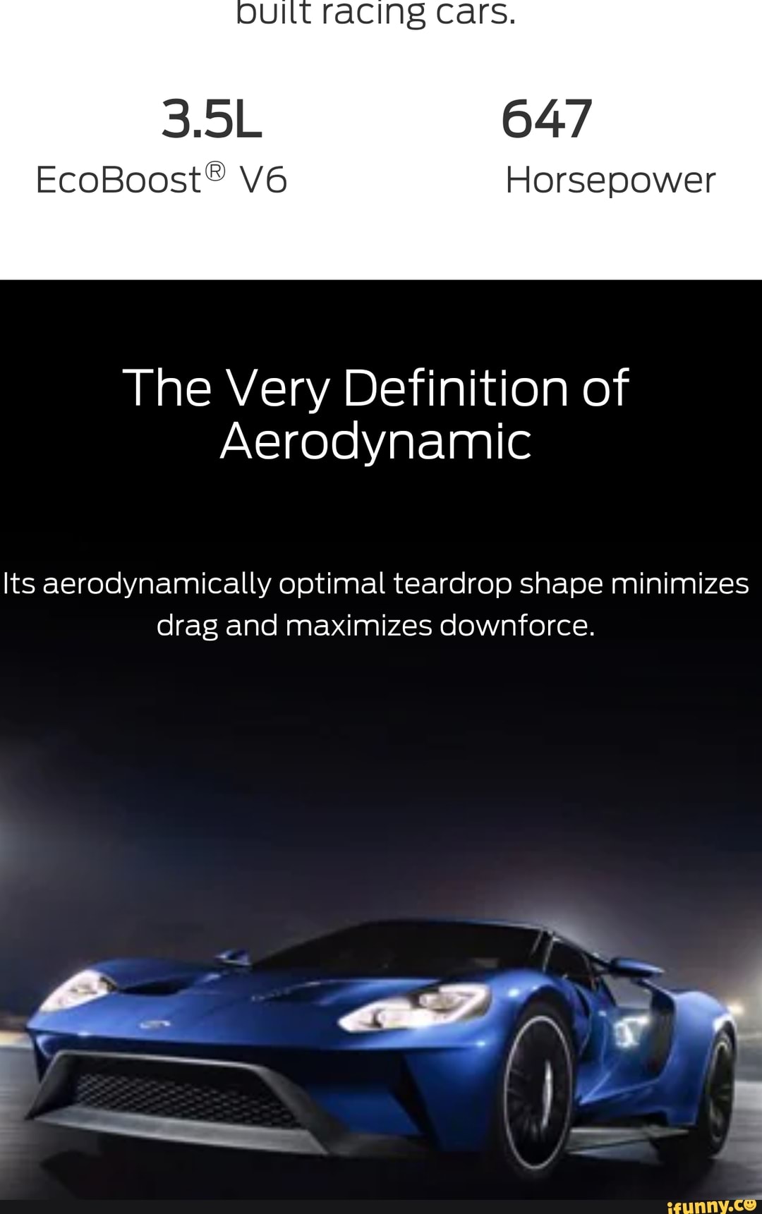 OUR Cars. Horsepower The Very Definition of Aerodynamic Its ...