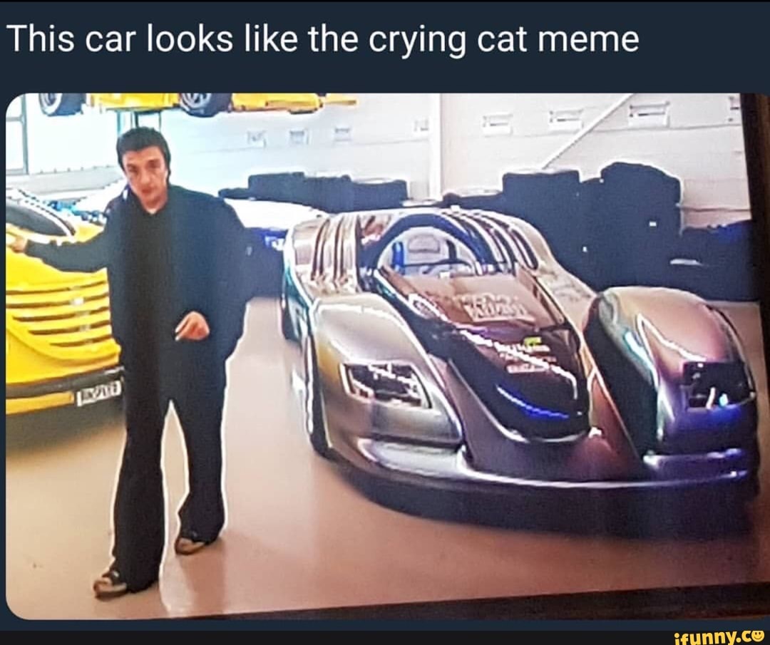 This car looks like the crying cat meme - iFunny