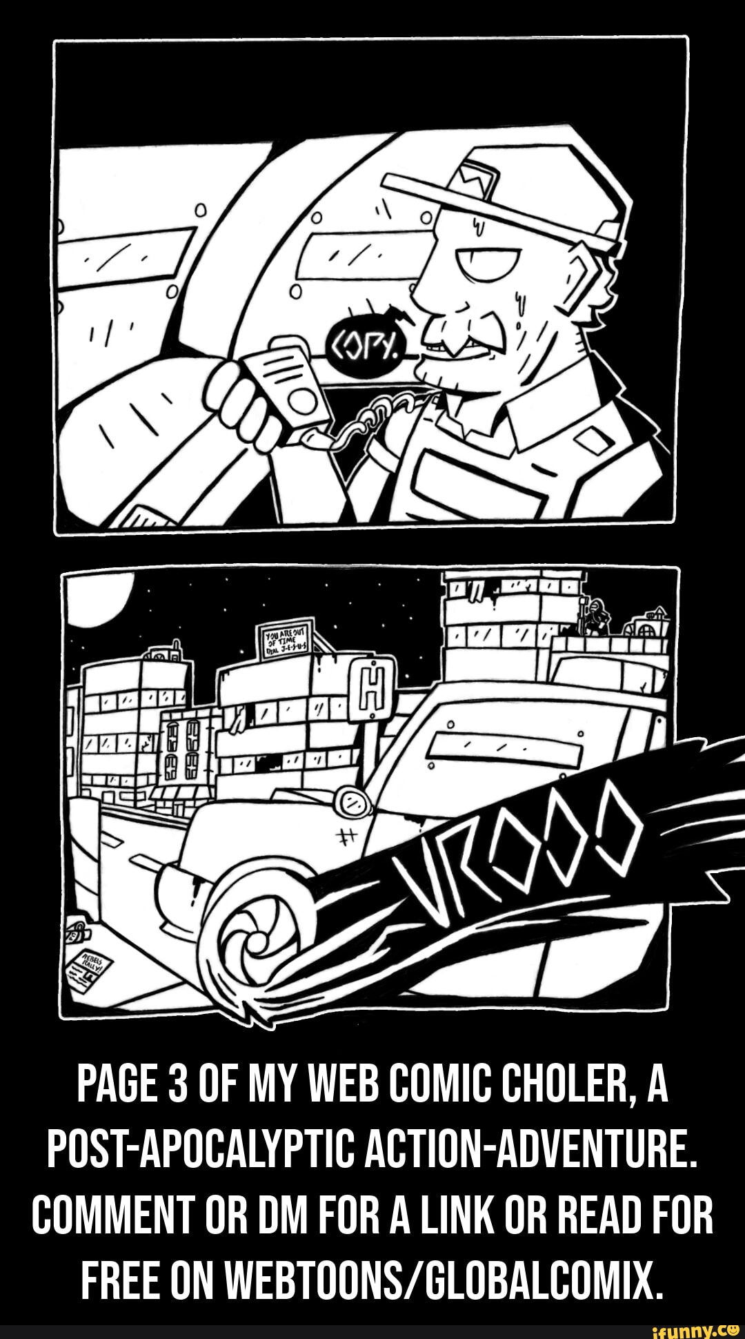 Ba PAGE 3 OF MY WEB COMIC CHOLER, A POST-APOCALYPTIC -ADVENTURE ...