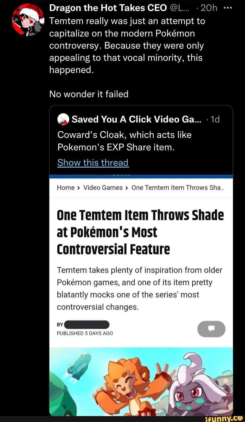 Temtem memes. Best Collection of funny Temtem pictures on iFunny