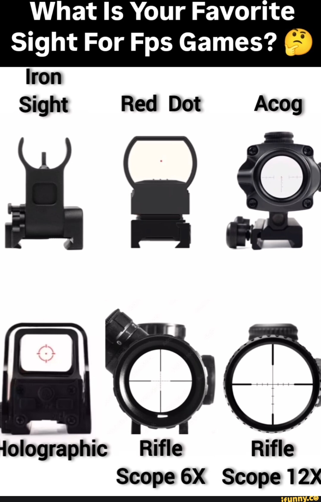 What Is Your Favorite Sight For Fps Games? @ ron Sight Red Dot Acog ...