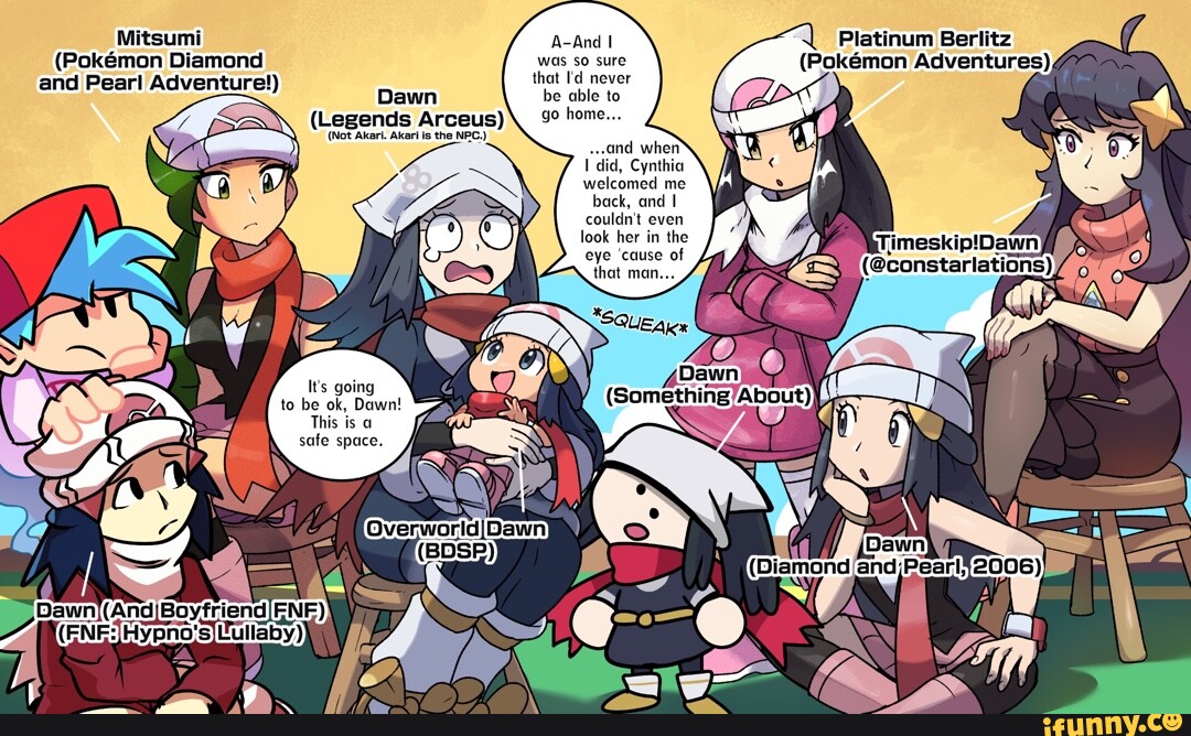 Mitsumi (Pokmon Diamond and Pear! Adventure!) Dawn (Legends Arceus ...