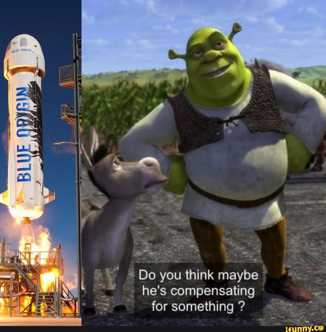 Jeff Bezos = Dr. Evil - Do you think maybe he's compensating for ...