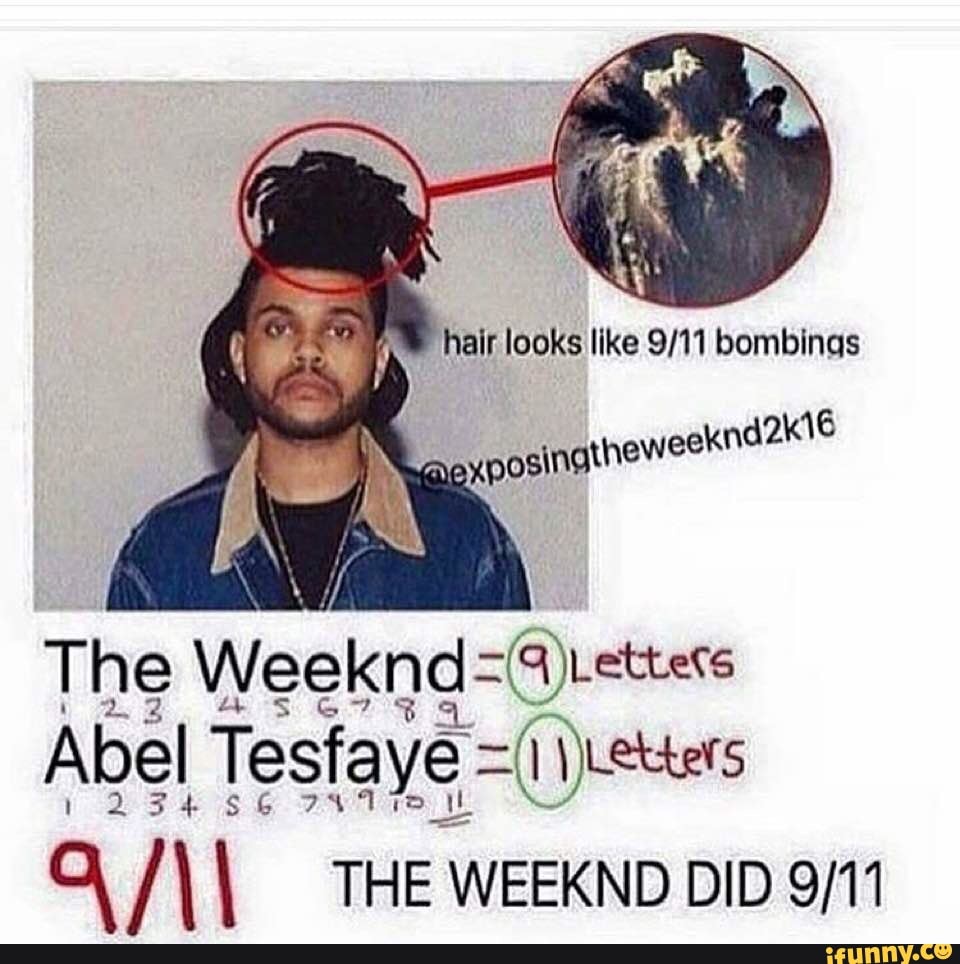 The We =@)Letters Abel Tesfaye =(I Letters THE WEEKND DID - iFunny