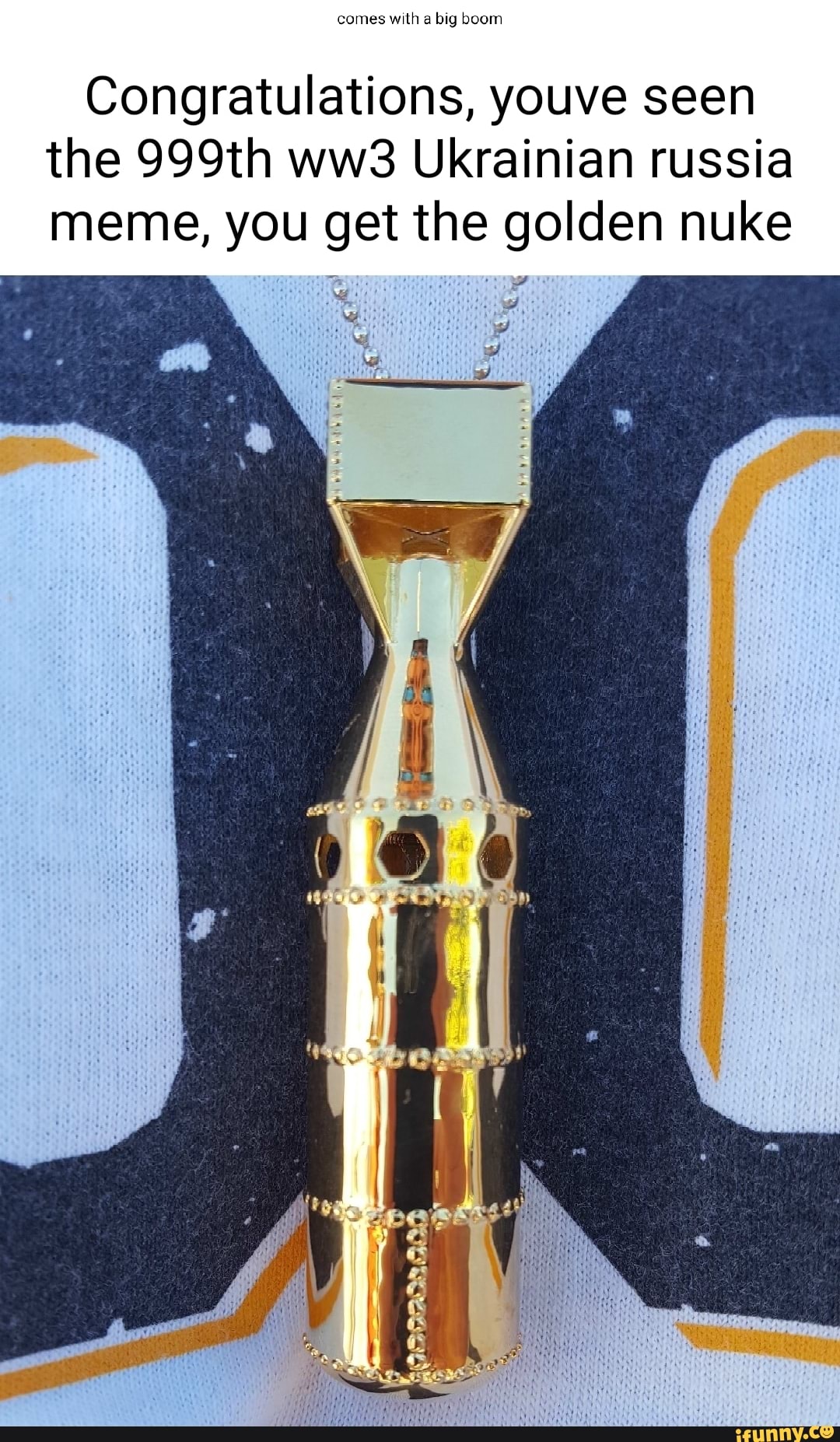 Comes with a big boom Congratulations, youve seen the 999th Ukrainian ...