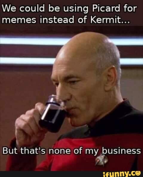 It’s not easy being meme - We could be using Picard for memes instead ...