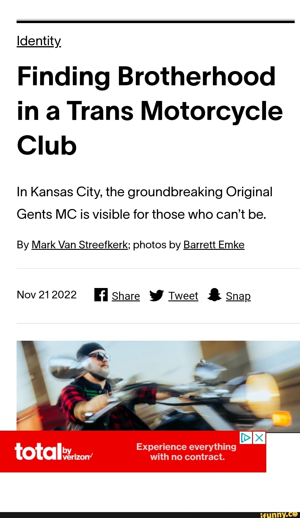 Identity Finding Brotherhood in a Trans Motorcycle Club In Kansas City ...