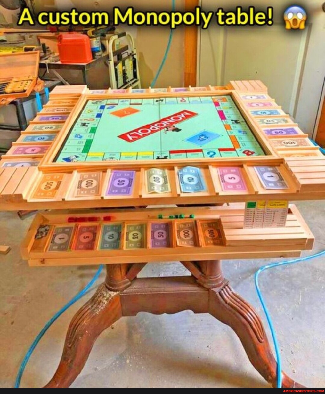 Custom Monopoly table!" - America’s best pics and videos