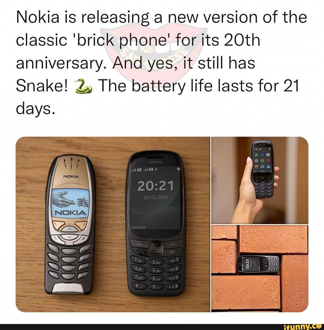 Nokia is releasing a new version of the classic 'brick phone' for its ...