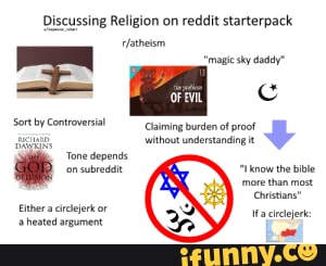 Discussing Religion on reddit Starterpack - Discussing Religion on ...
