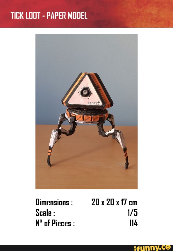 Loot Tick (Apex Legends) - Paper Model - Detailed Steps - TICK LOOT ...