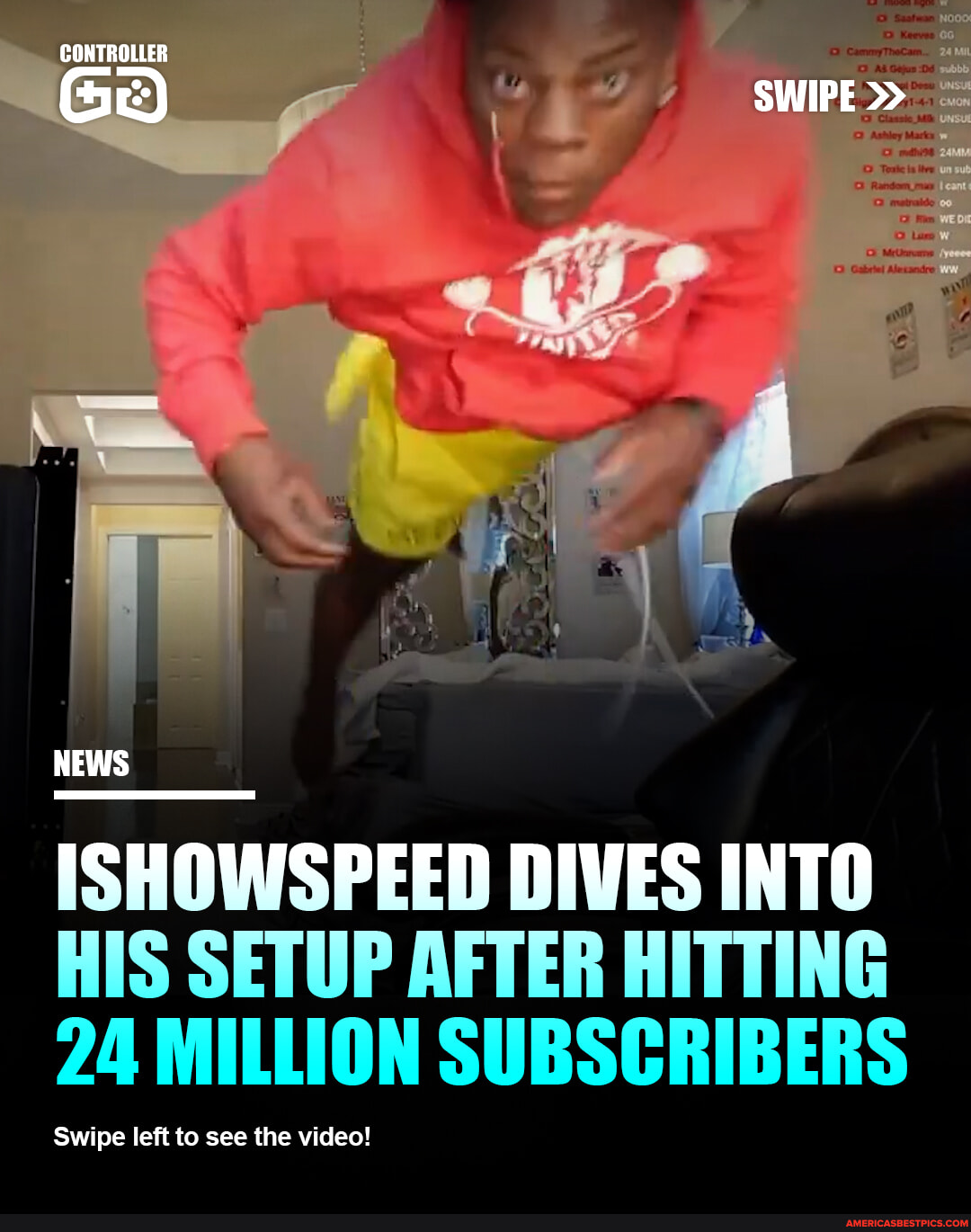 Swipe left to see his reaction to breaking this INSANE milestone FOLLOW ...