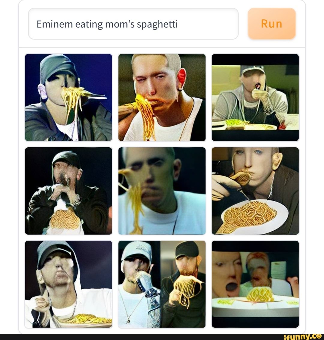 Eminem eating mom's spaghetti - iFunny