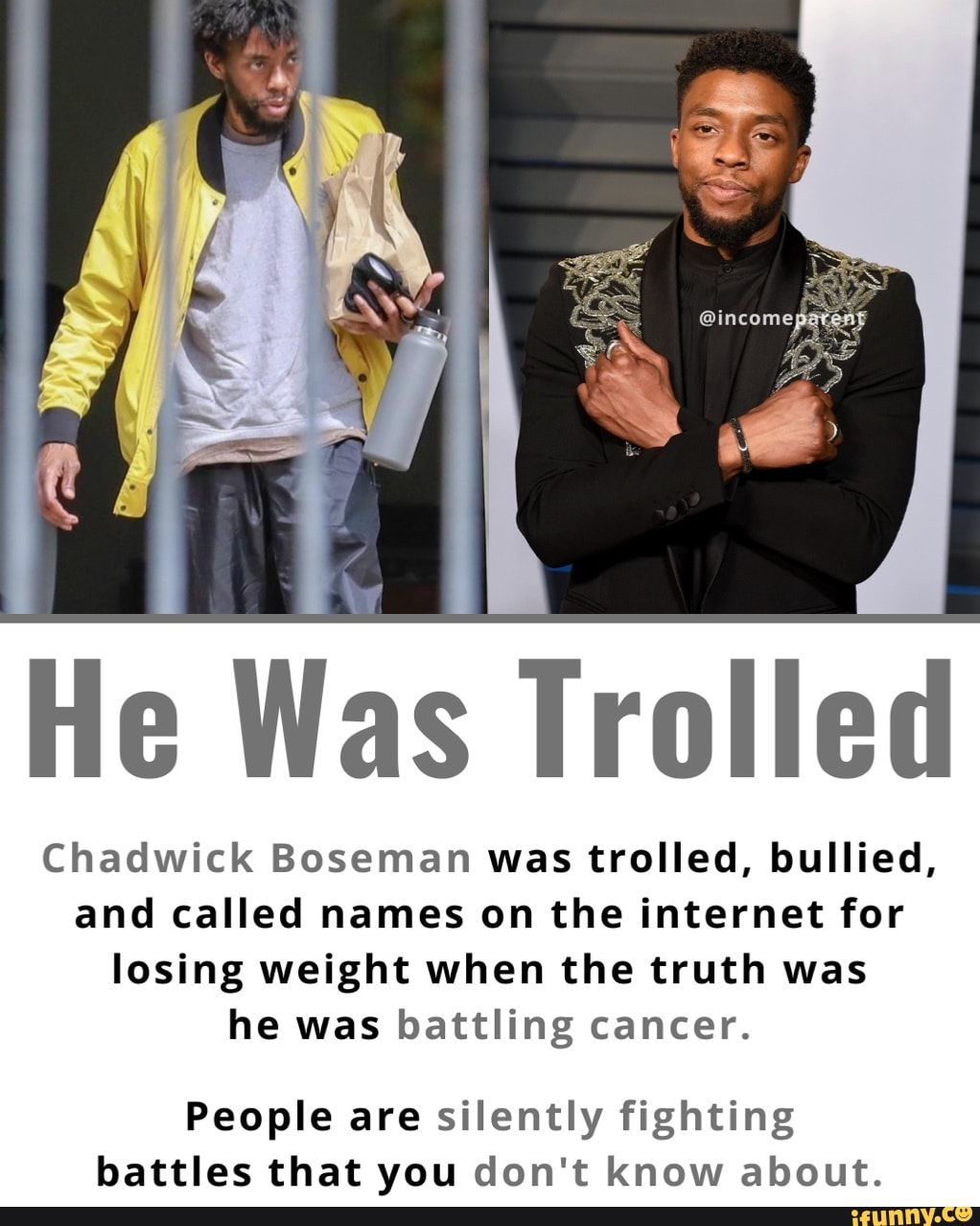 He Was Trolled Chadwick Boseman was trolled, bullied, and called names ...